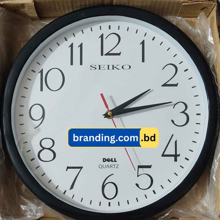 Customized Wall Clock (13 Inch) - Branding.com.bd