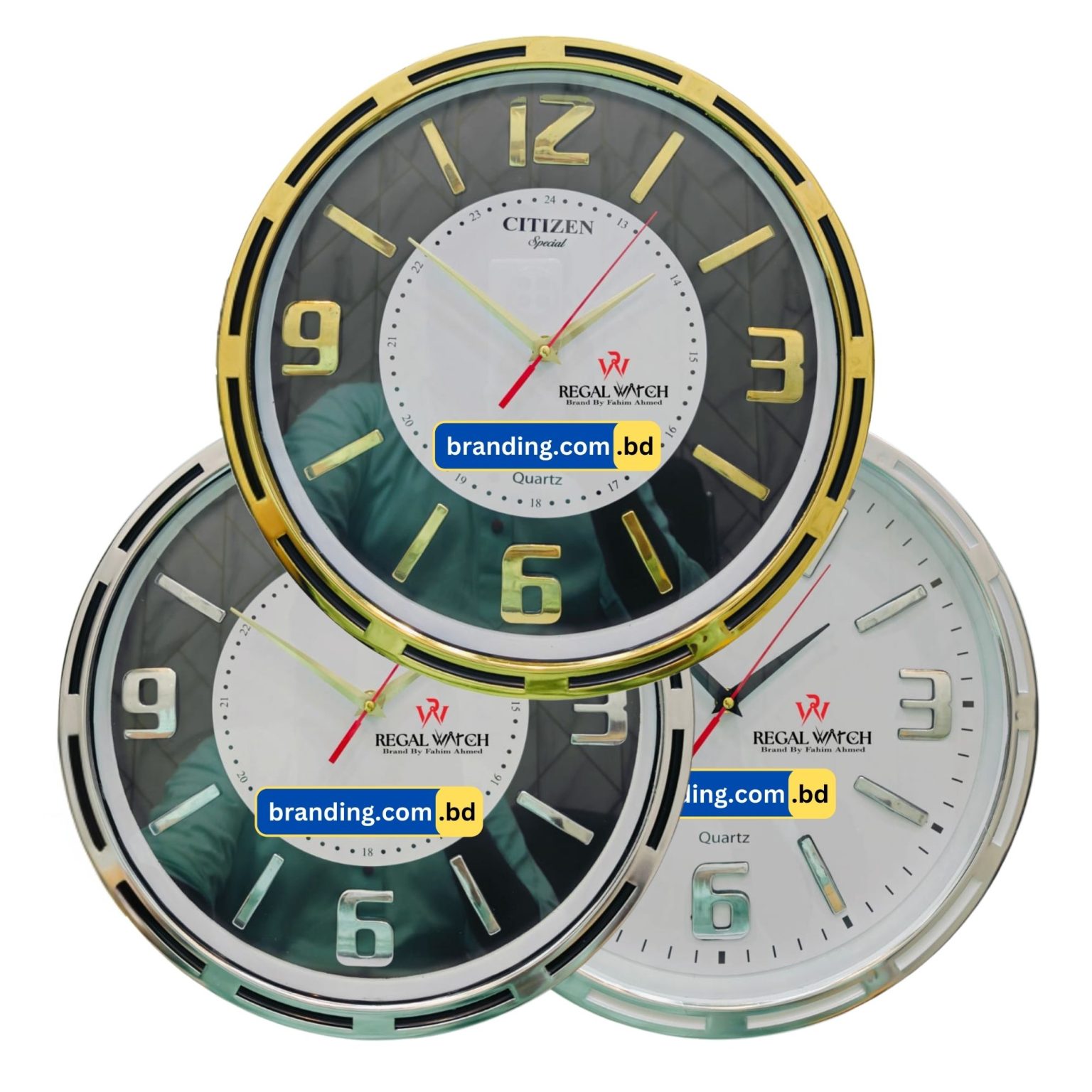 Customized Wall Clock (13 Inch wall touch) - Branding.com.bd