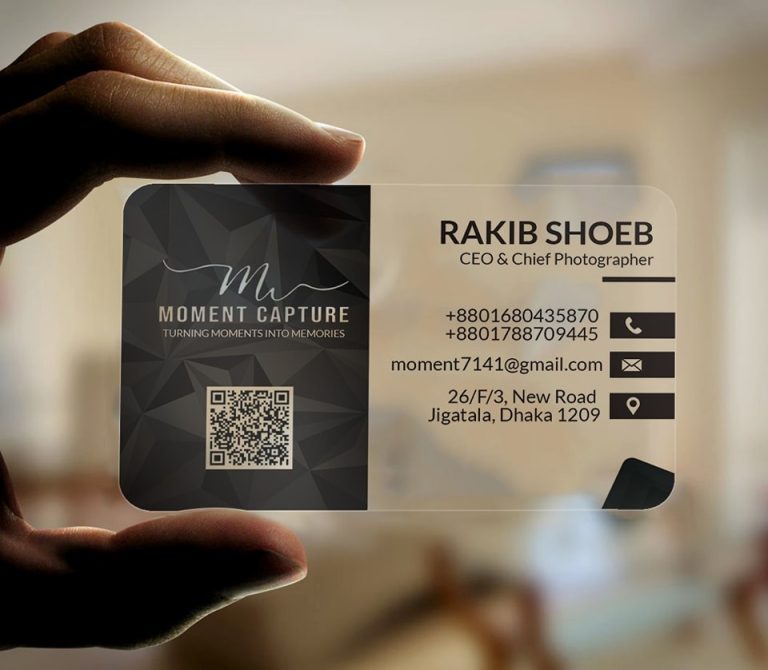 Transparent Visiting Card Print - Branding.com.bd